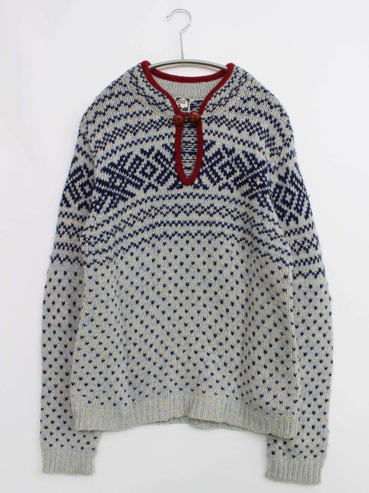 【NATURE BLUE】ニット/セーター L【古着/USED/中古品】 - digdig（ディグディグ） - A59576