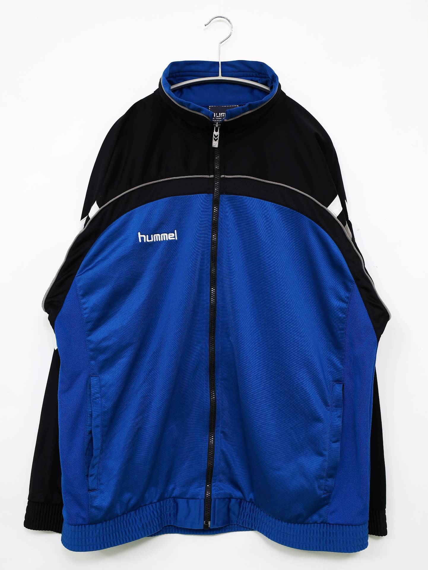【hummel/ヒュンメル】ジャージ/トラックジャケット L 最終金額 背面フロッキープリント【古着/USED/中古品】 - digdig（ディグディグ） - A74041