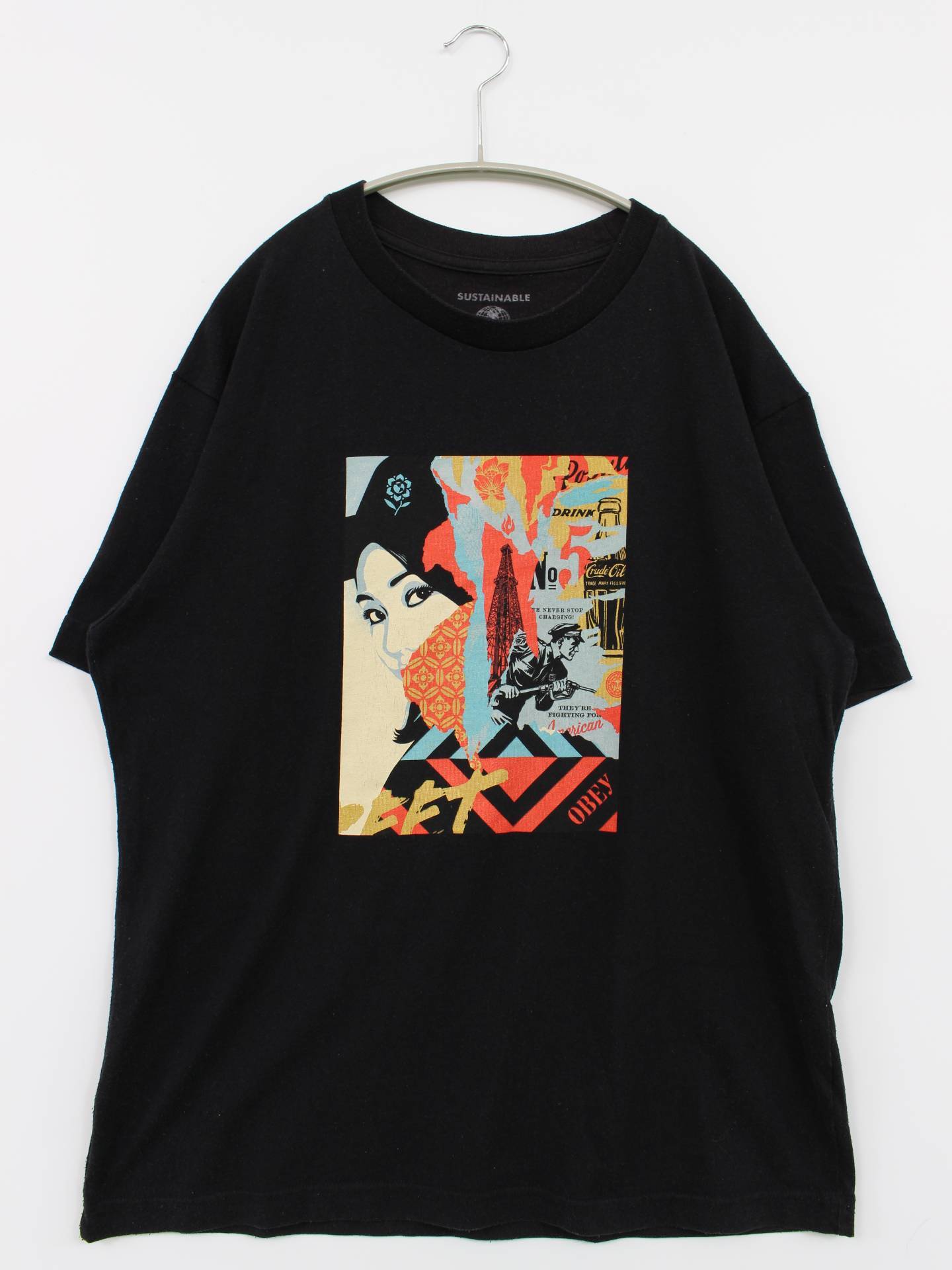 【OBEY/オベイ】Tシャツ/カットソー L【古着/USED/中古品】 - digdig（ディグディグ） - A40725