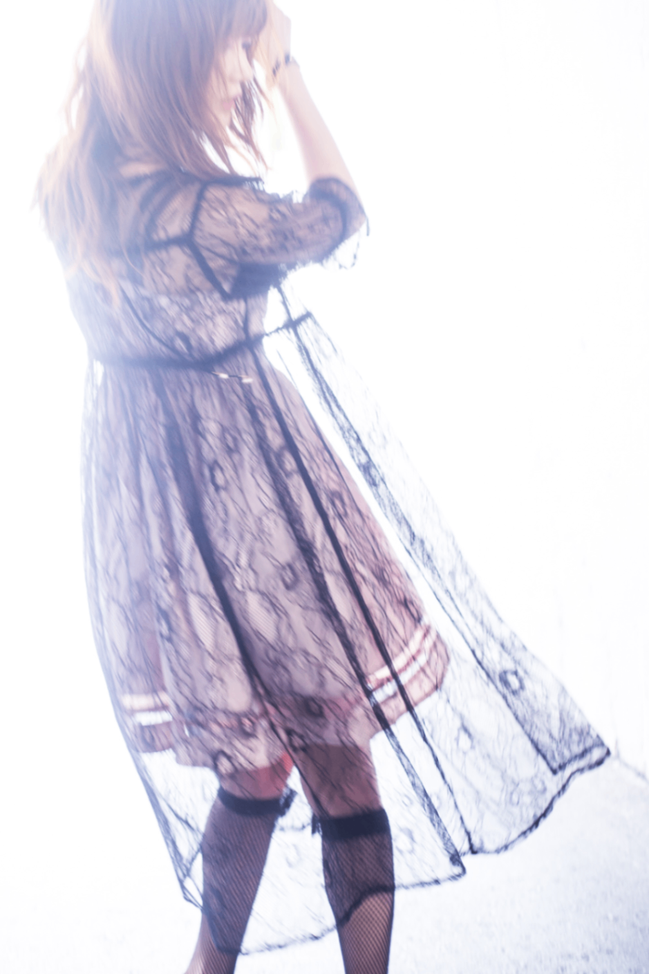 【Crayme,】ワンピース F ロングレースガウン【古着/USED/中古品】 - digdig（ディグディグ） - A40326